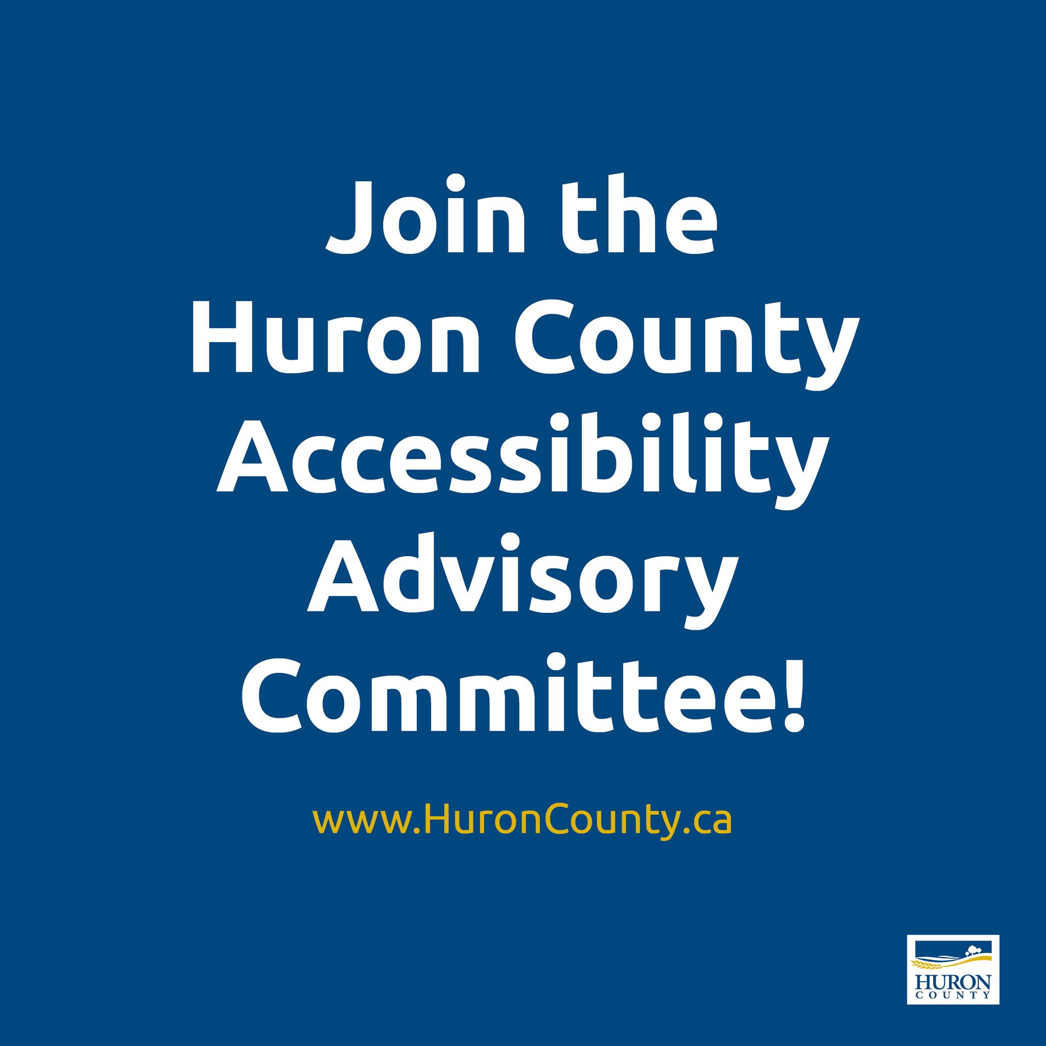 Huron County Accessibility Advisory Committee (HCAAC) seeks new member ...